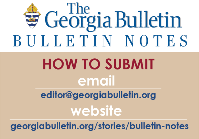 Bulletin Notes to include virtual events - Georgia Bulletin - Georgia ...