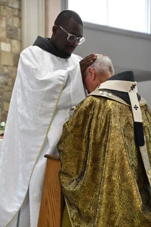 Archbishop Hartmayer ordains friar priest at Holy Cross Church ...
