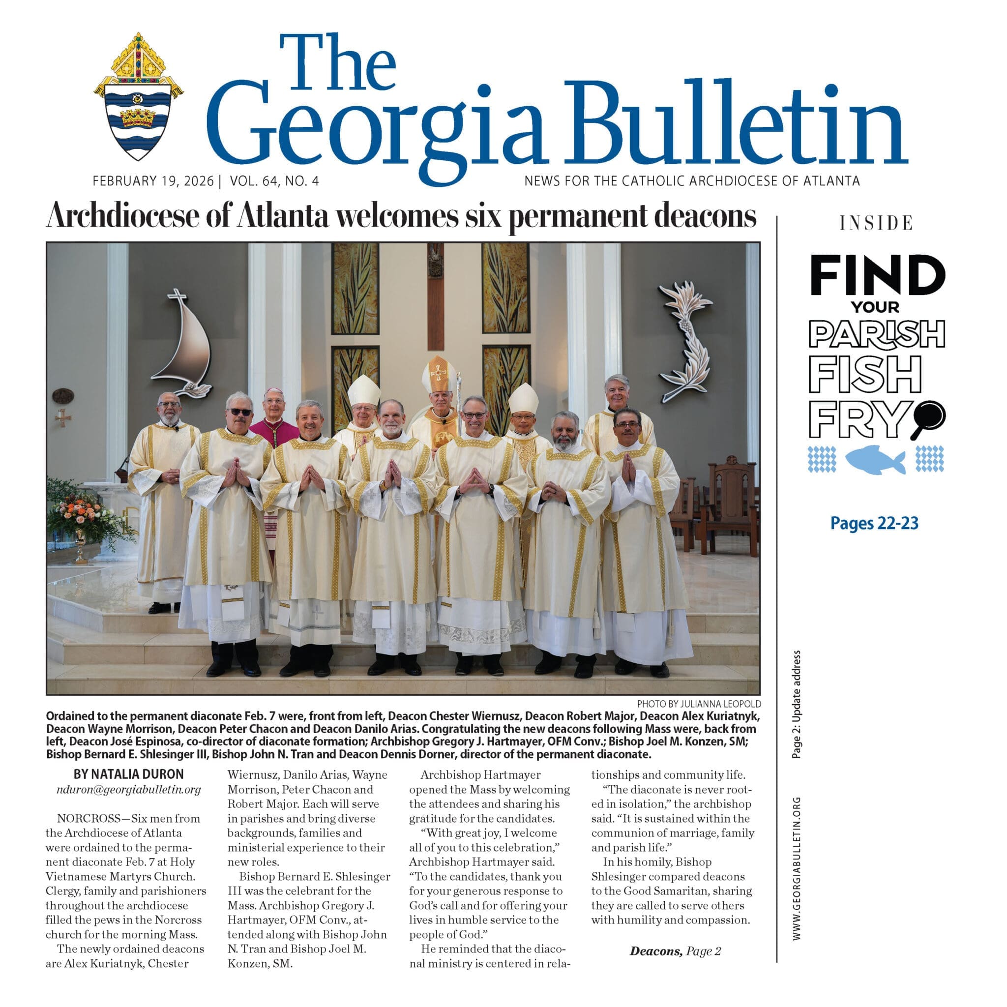 Past Issues - Georgia Bulletin - Georgia Bulletin